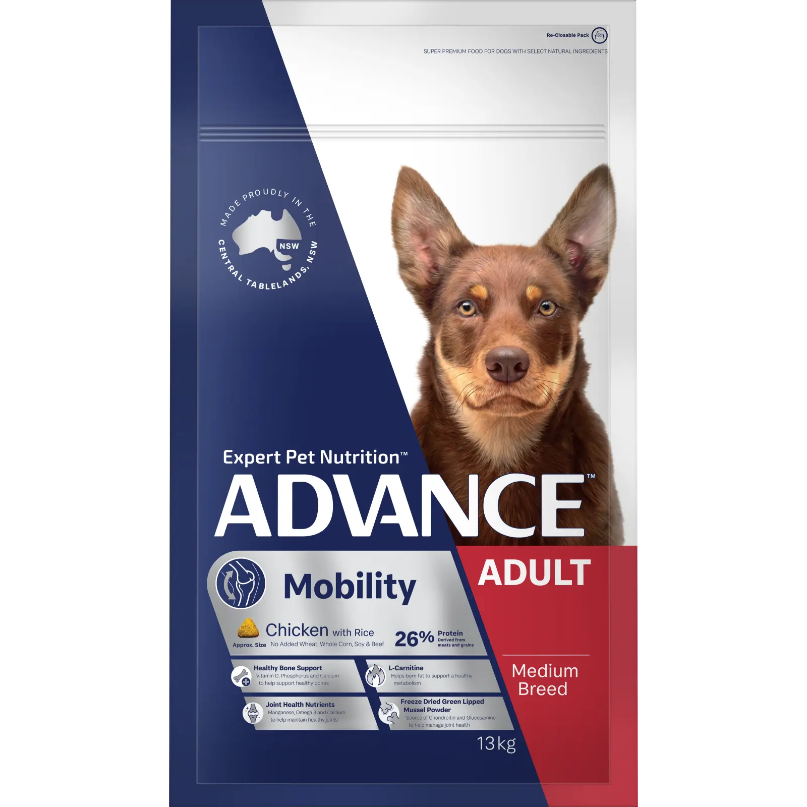 ADVANCE™ Mobility Adult Medium Breed Chicken with Rice – ADVANCE™ Pet Food
